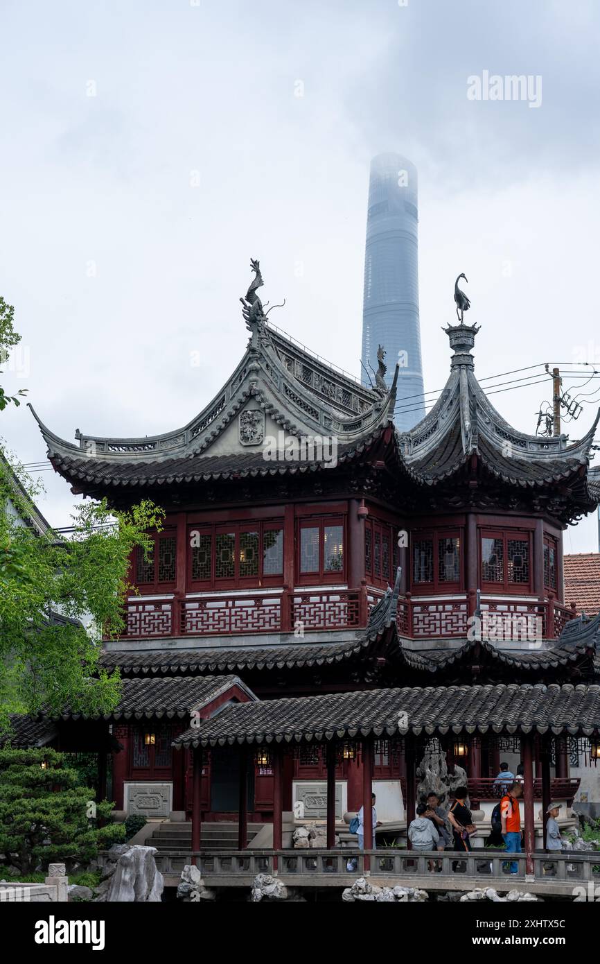 Shanghai, China - June 06, 2024 : A traditional Chinese pavilion with ...