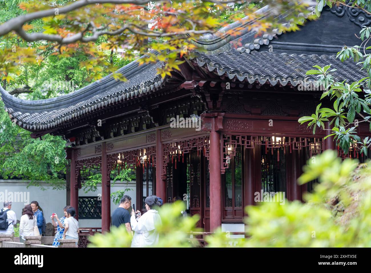 Shanghai, China - June 06, 2024 : A traditional Chinese pavilion with ...