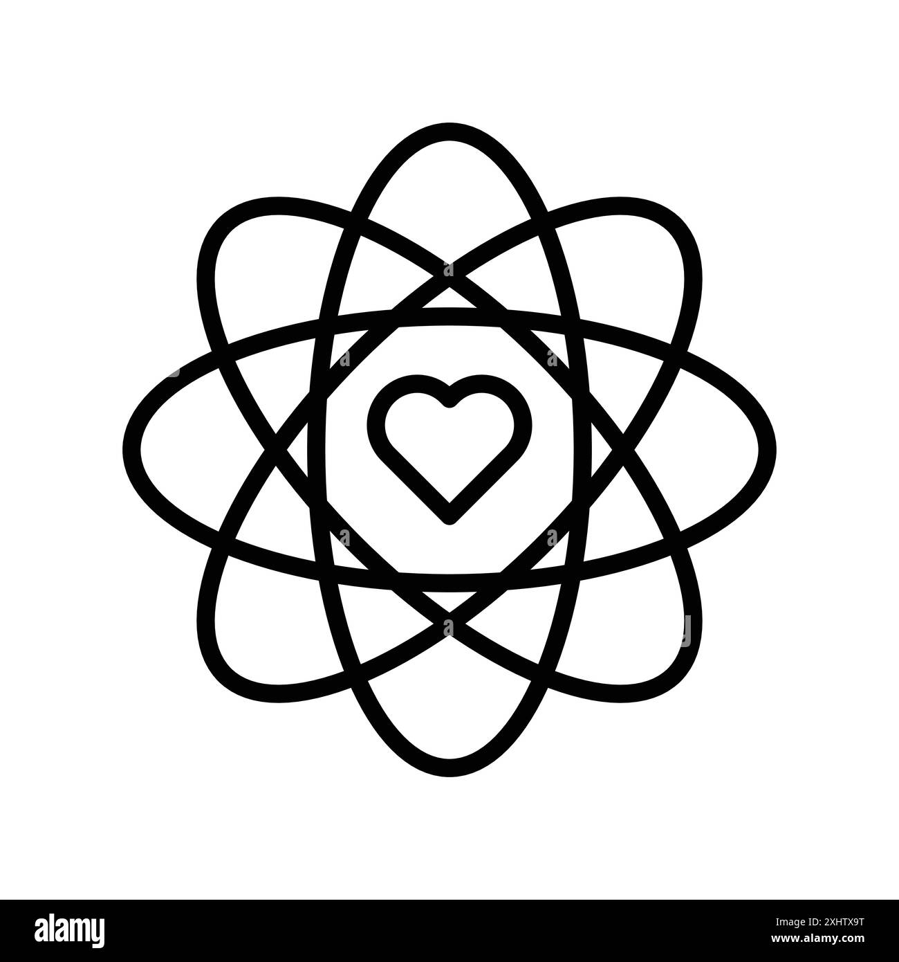 Core Values Icon Linear Logo Mark Set Collection In Black And White For Web Stock Vector Image