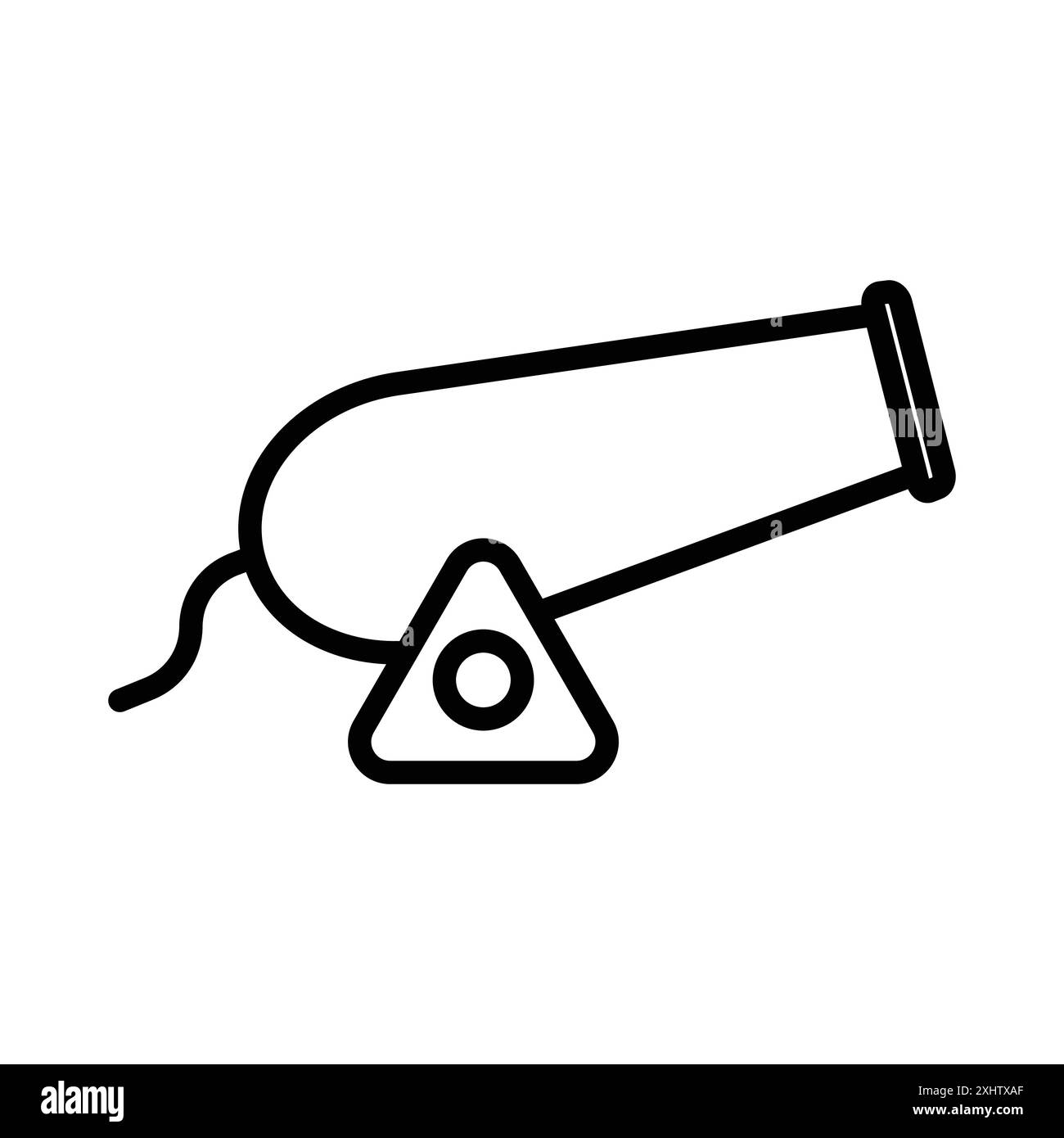 Cannon icon linear logo mark set collection in black and white for web Stock Vector Image & Art ...