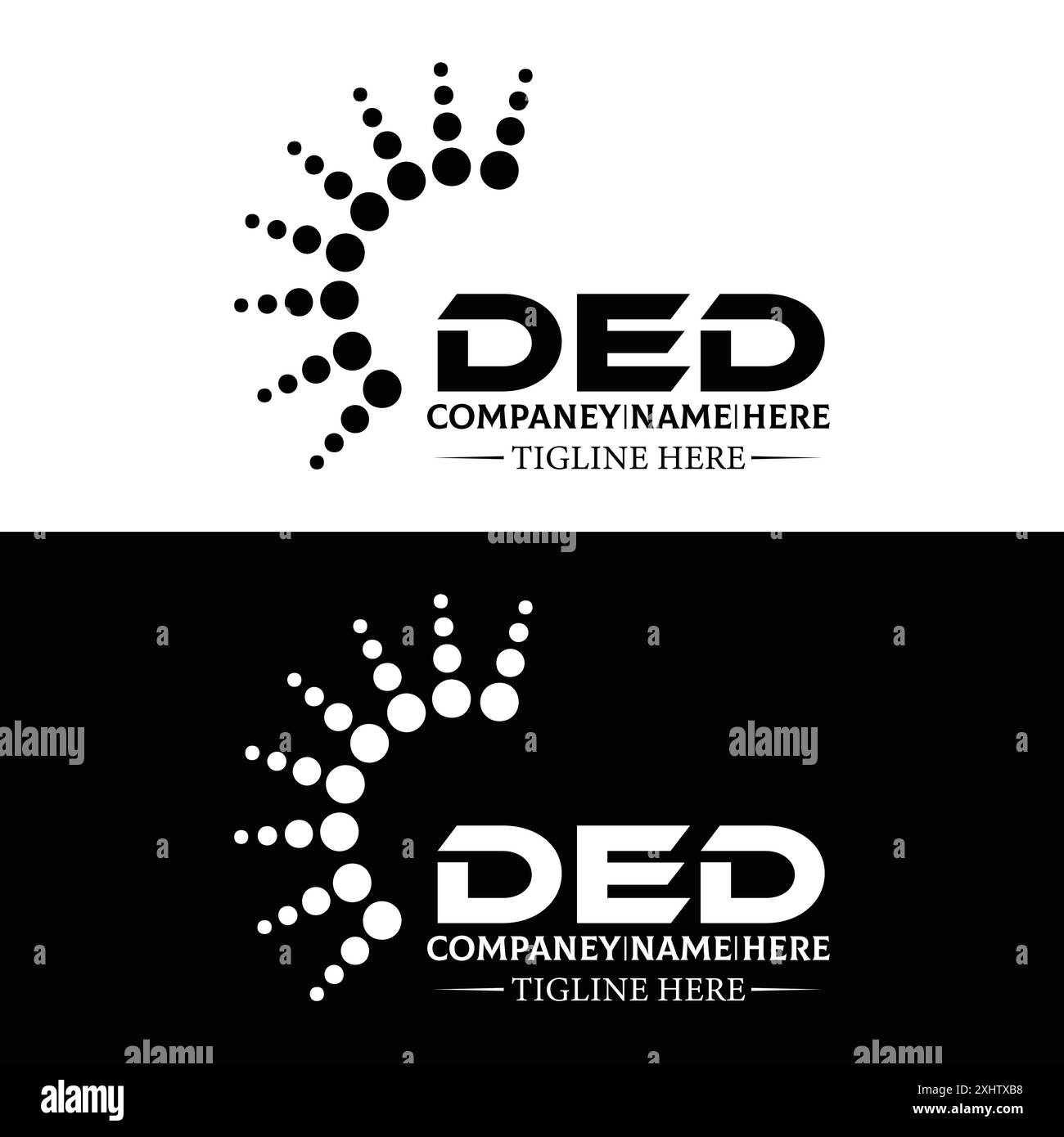 D E D design. White DED letter. DED, D E D letter logo design. D E D ...