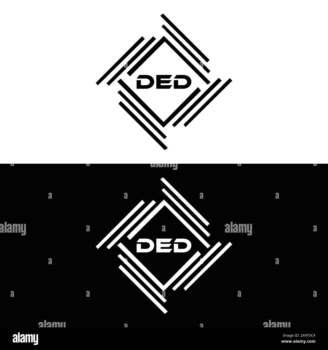 D E D design. White DED letter. DED, D E D letter logo design. D E D ...