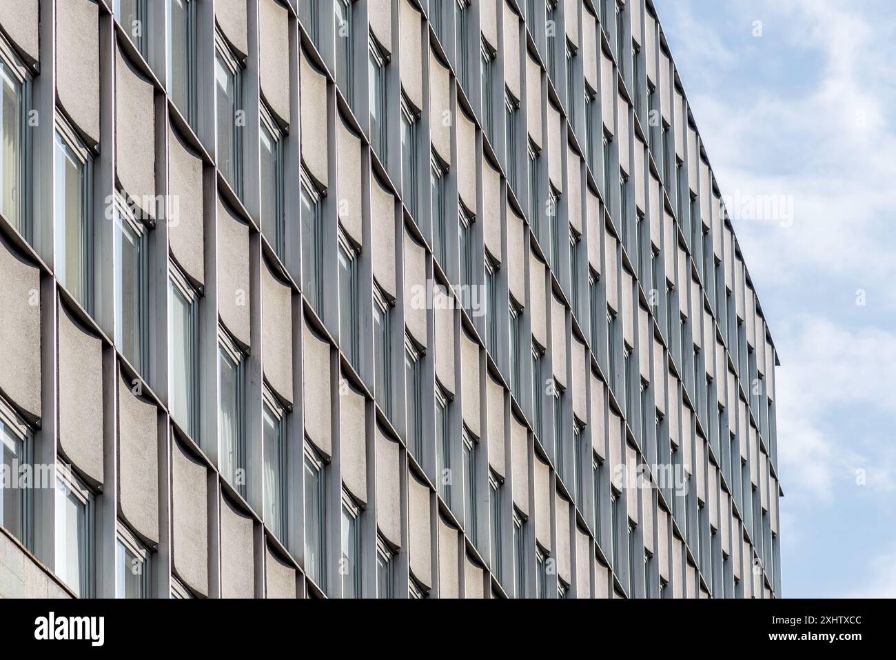 Big Old Office Building Facade Detail With Lots Of Windows Stock Photo ...