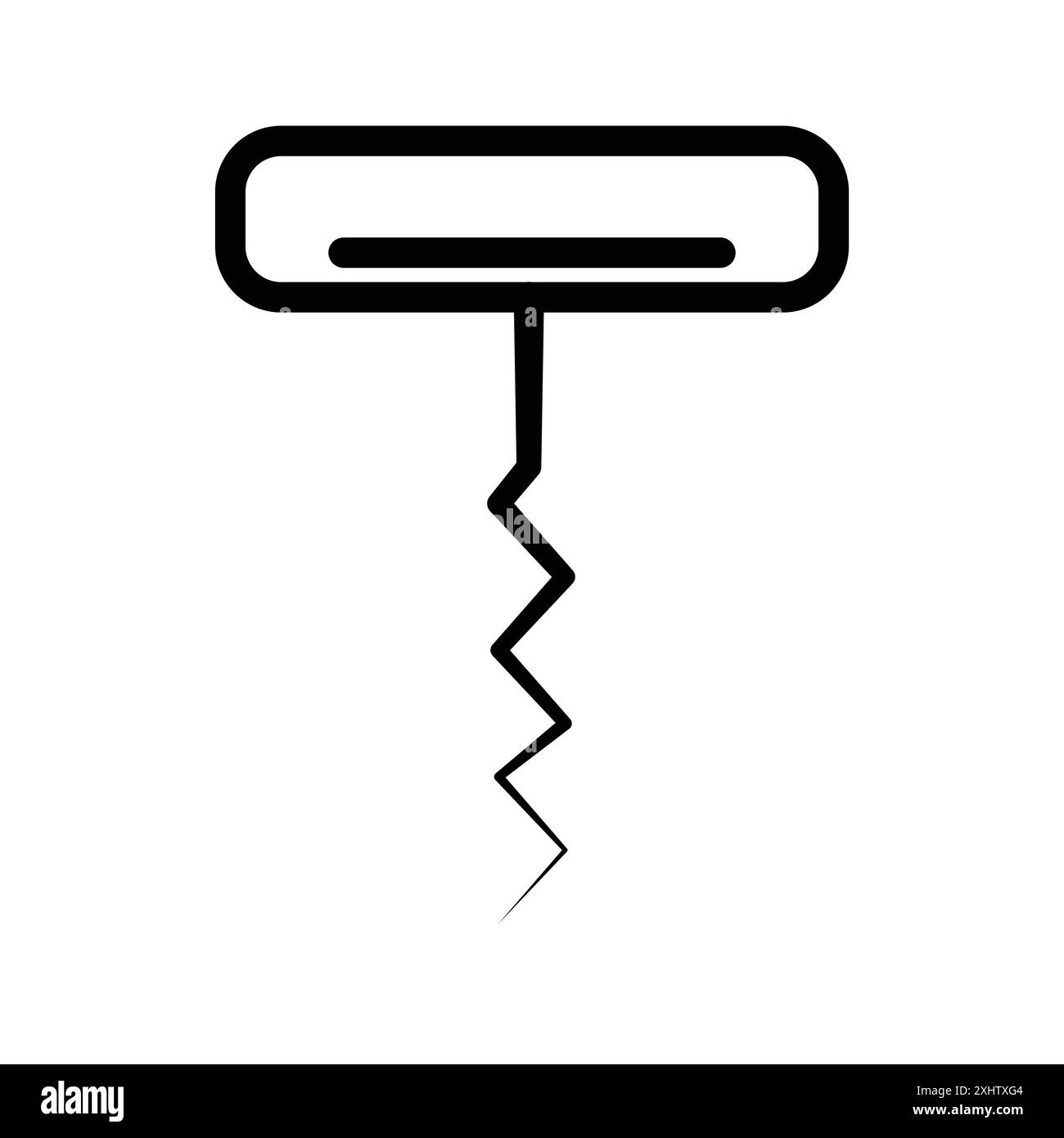 corkscrew icon linear logo mark set collection in black and white for ...