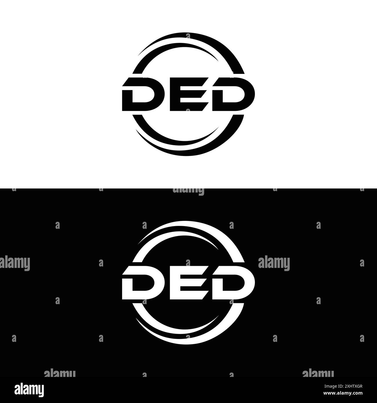 D E D design. White DED letter. DED, D E D letter logo design. D E D ...