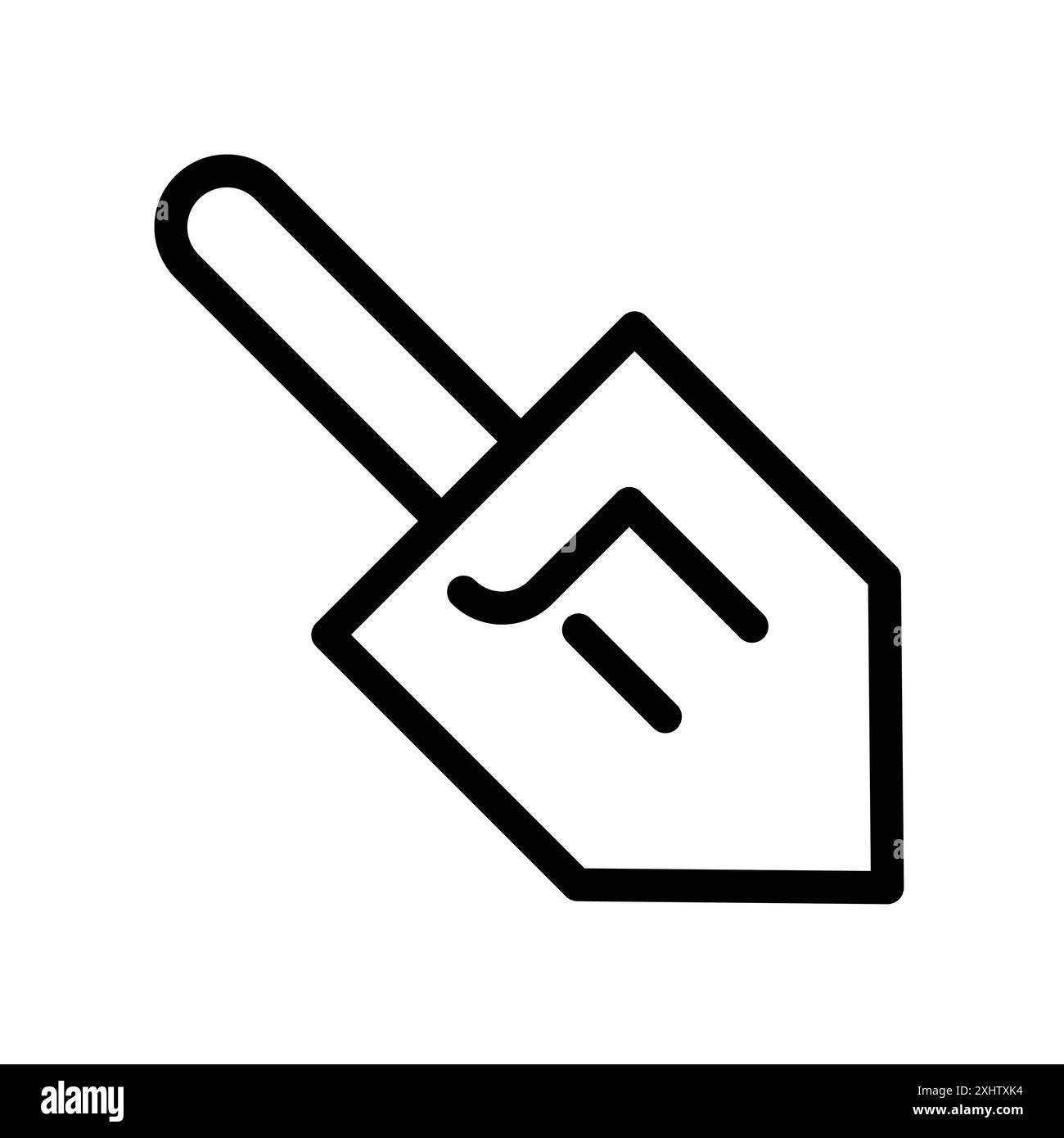dreidel icon linear logo mark set collection in black and white for web ...