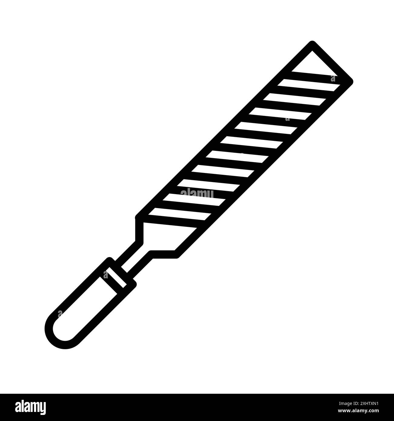 chisel icon linear logo mark set collection in black and white for web ...