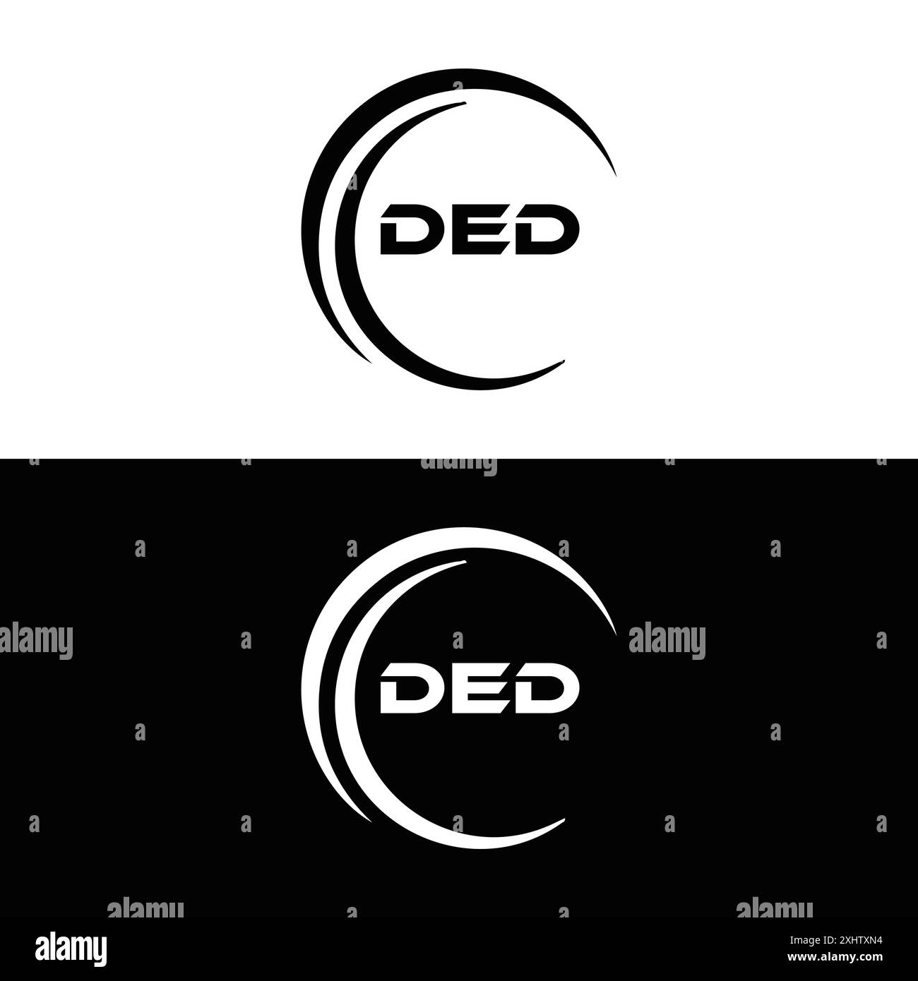 D E D design. White DED letter. DED, D E D letter logo design. D E D ...