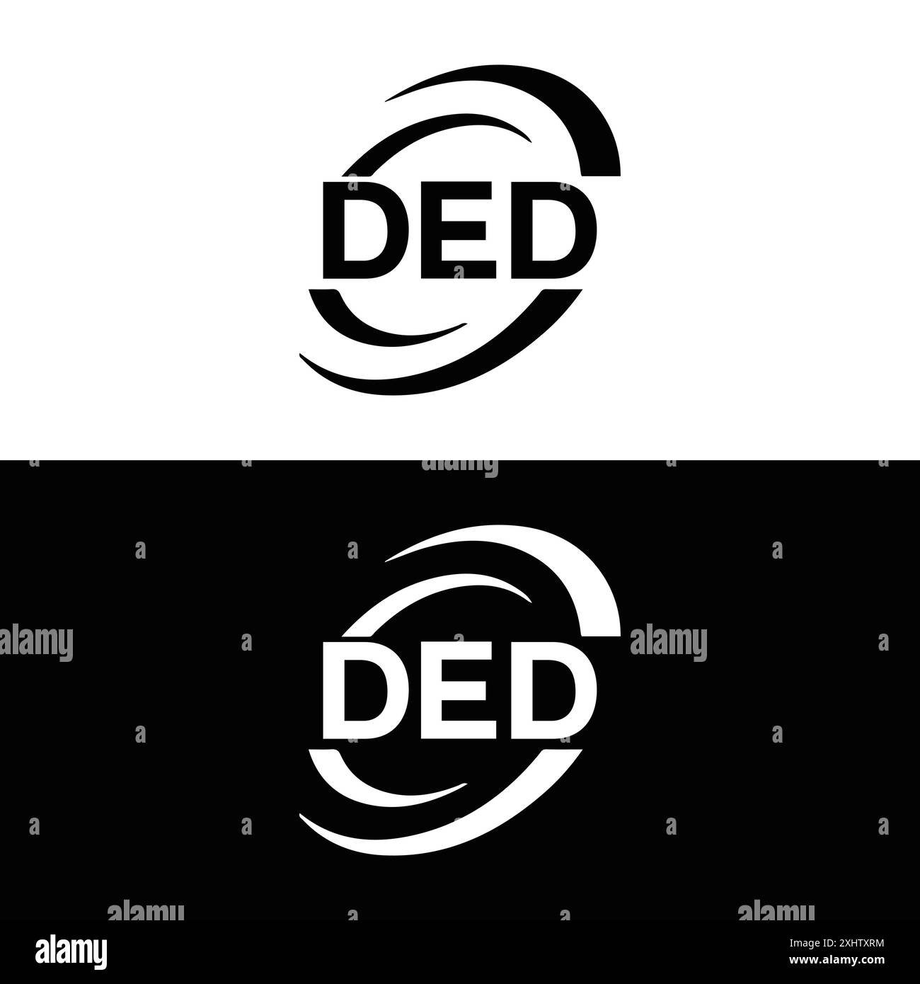 D E D design. White DED letter. DED, D E D letter logo design. D E D ...