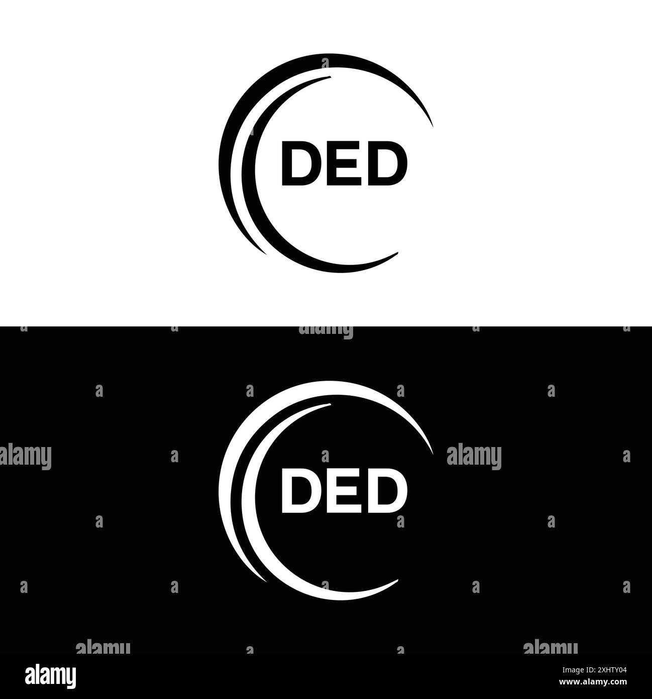 D E D design. White DED letter. DED, D E D letter logo design. D E D ...