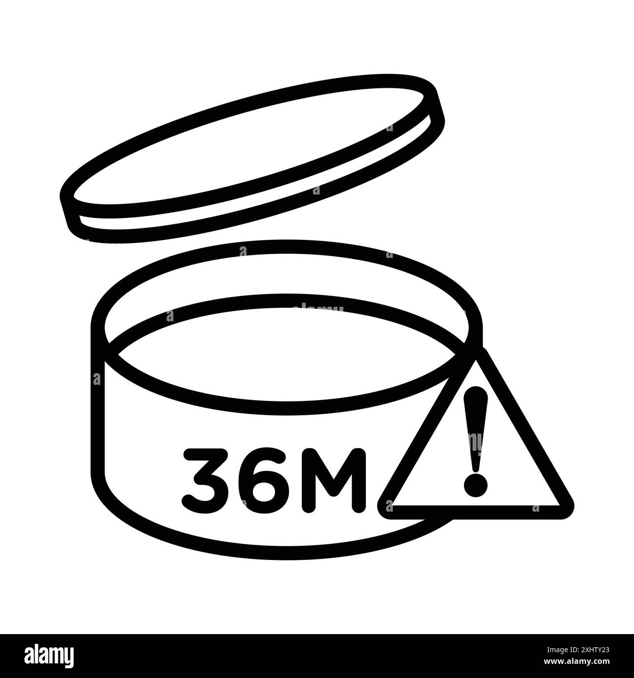 Expiration date icon linear logo mark set collection in black and white ...