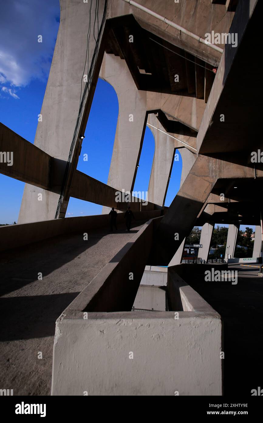Ciudad de Mexico, Mexico - Agust 31. 2019: Structure of Azteca Stadium ...