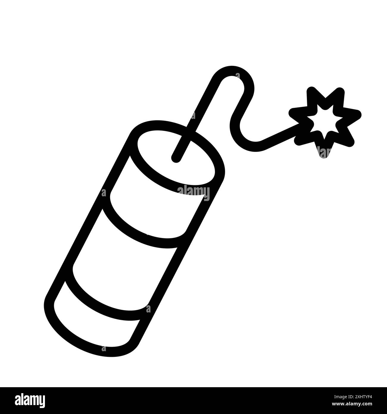 dynamite icon linear logo mark set collection in black and white for web Stock Vector Image ...