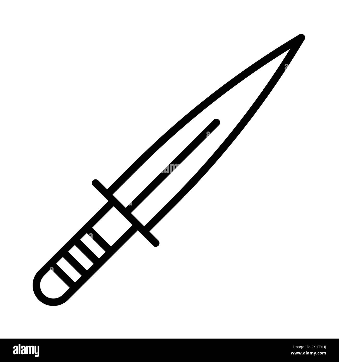 Dagger Icon Linear Logo Mark Set Collection In Black And White For Web Stock Vector Image And Art