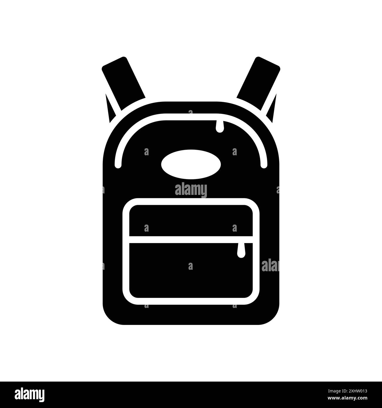 School bag vector Black and White Stock Photos & Images - Alamy