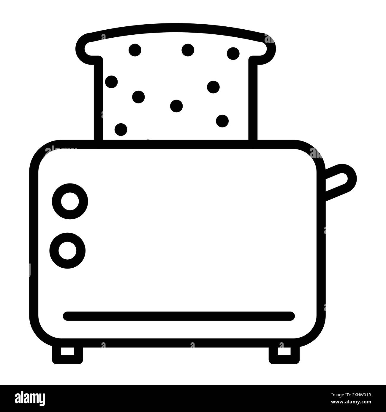 Toaster icon in flat Cut Out Stock Images & Pictures - Alamy