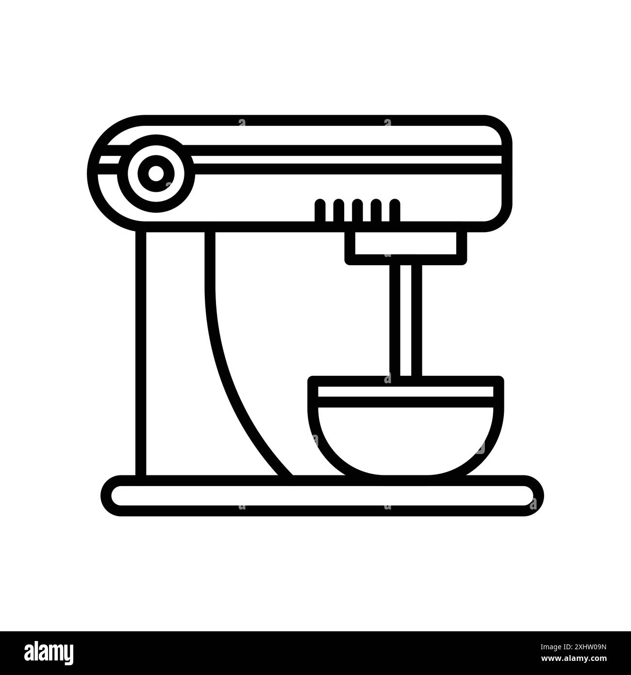 Mixer icon linear logo mark set collection in black and white for web ...