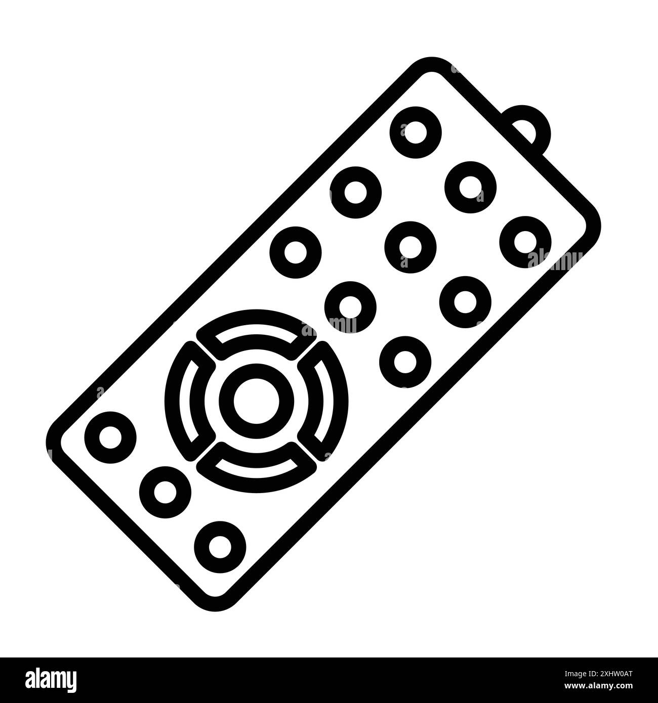remote control icon linear logo mark set collection in black and white ...