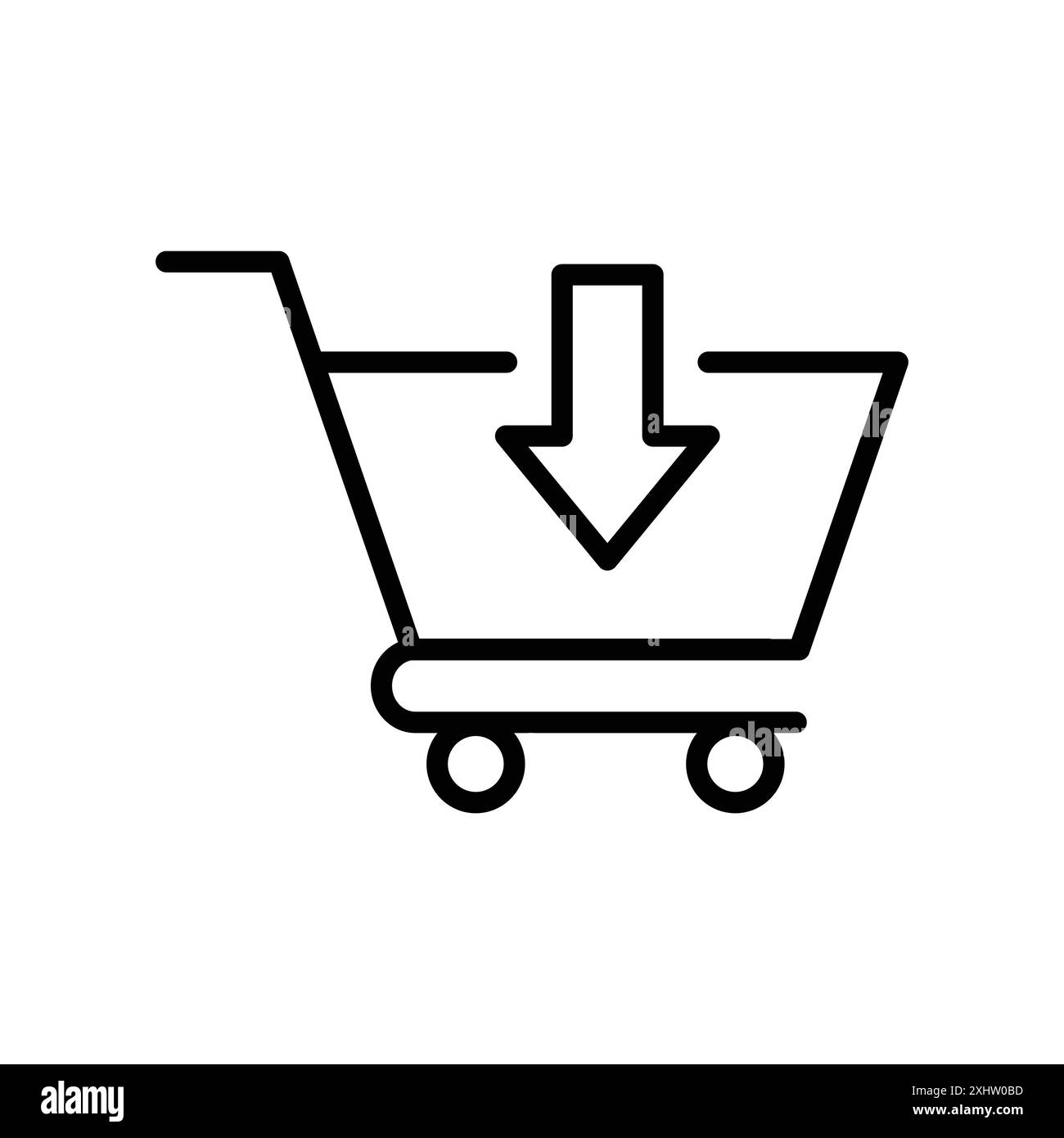 shopping chart icon vector design template in white background Stock ...
