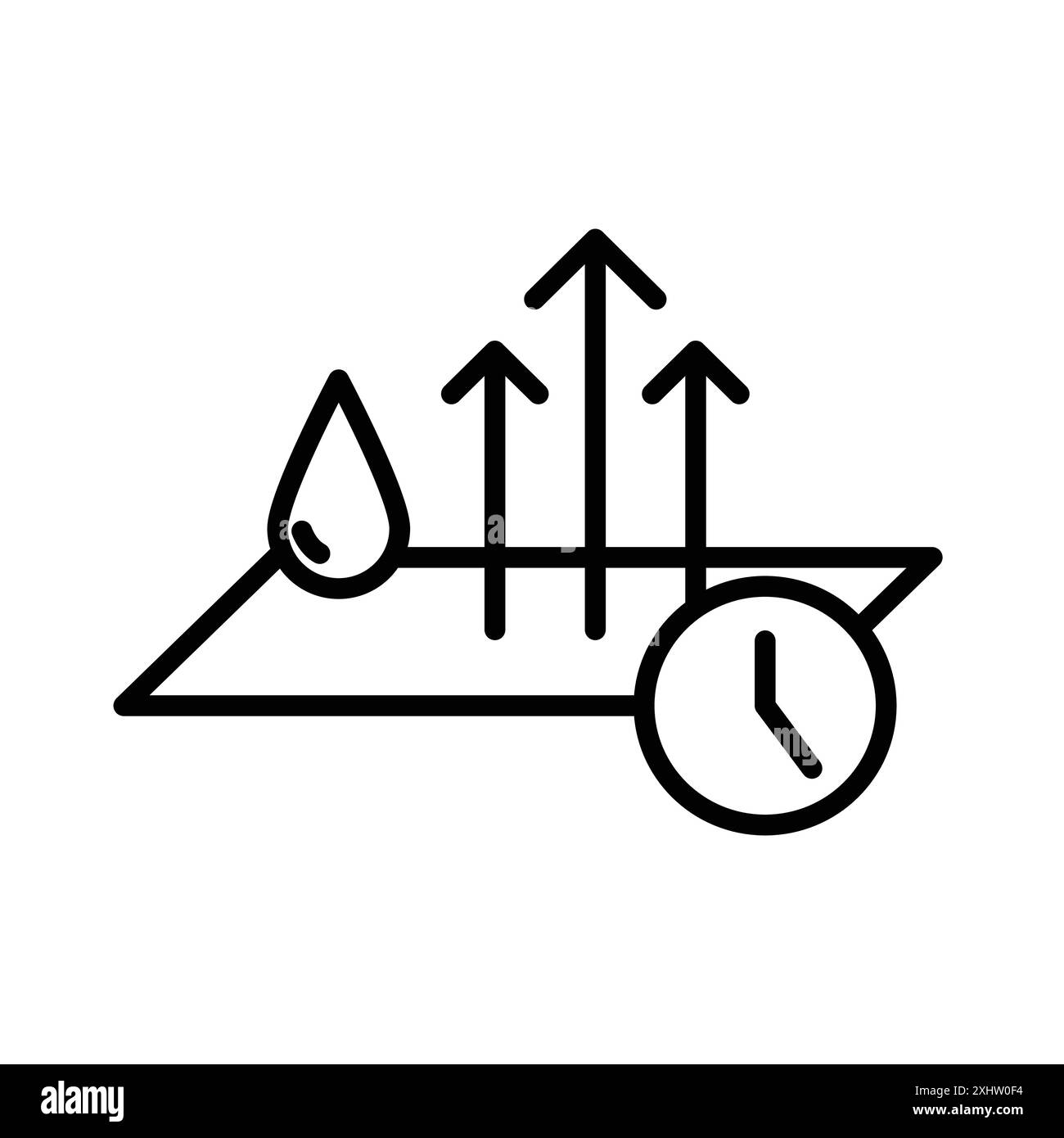 quick dry icon linear logo mark set collection in black and white for ...