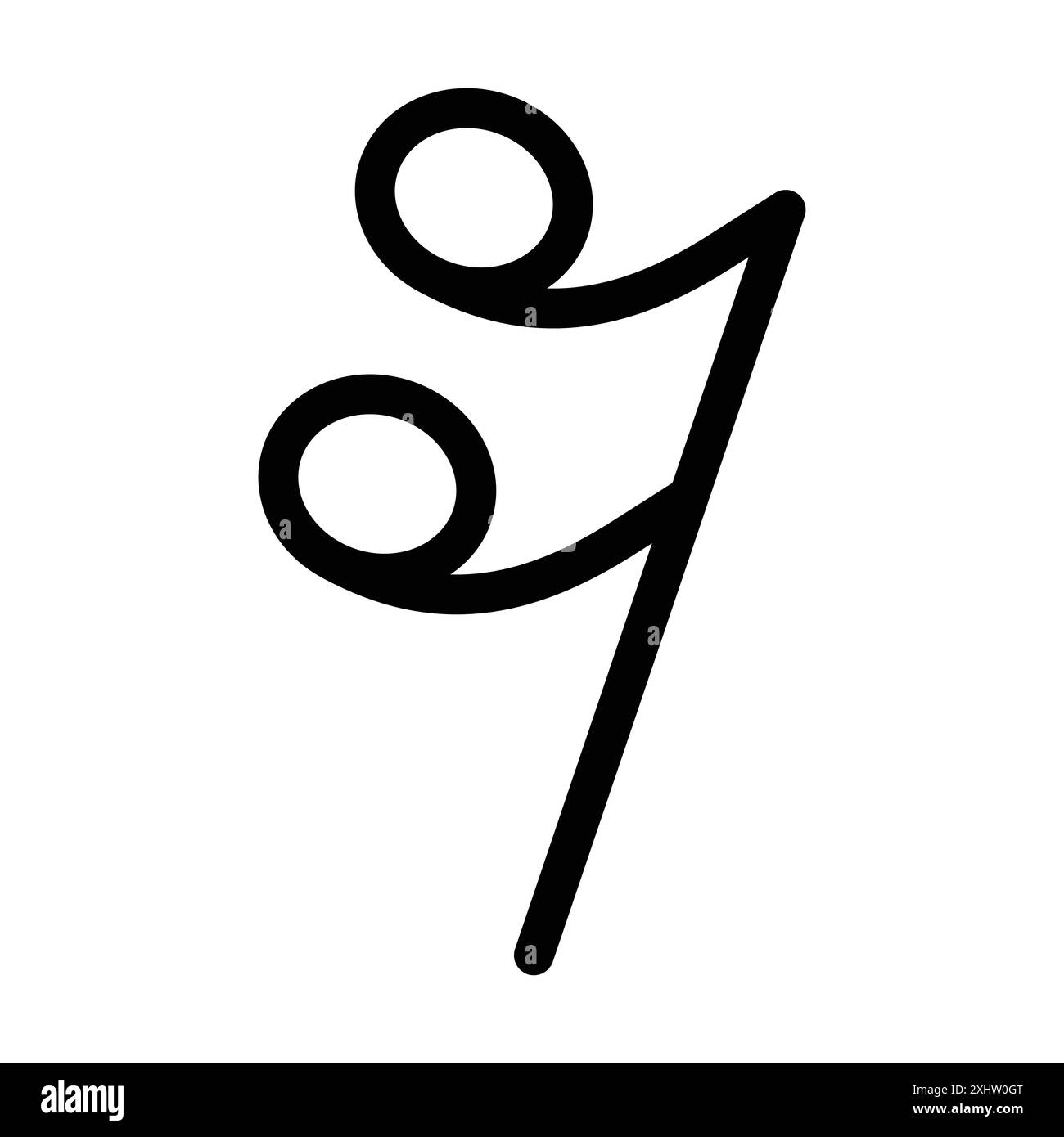 semiquaver note icon linear logo mark set collection in black and white ...