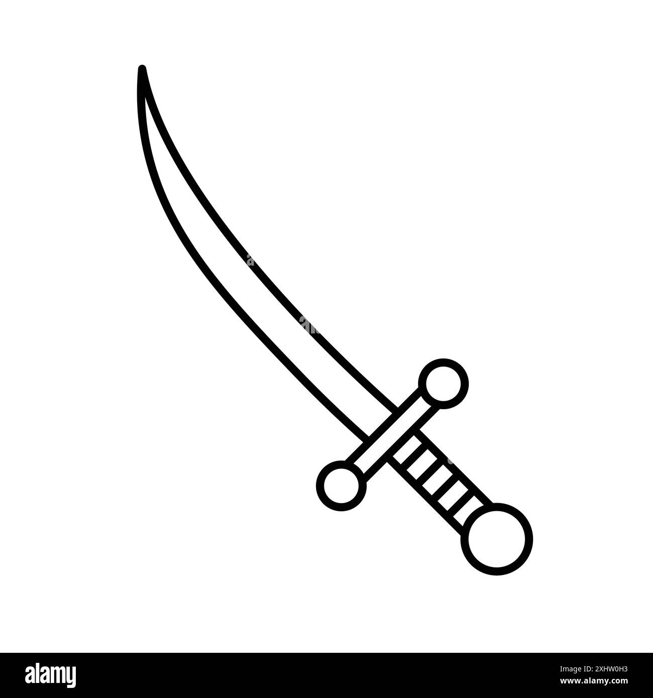 sabre icon linear logo mark set collection in black and white for web ...