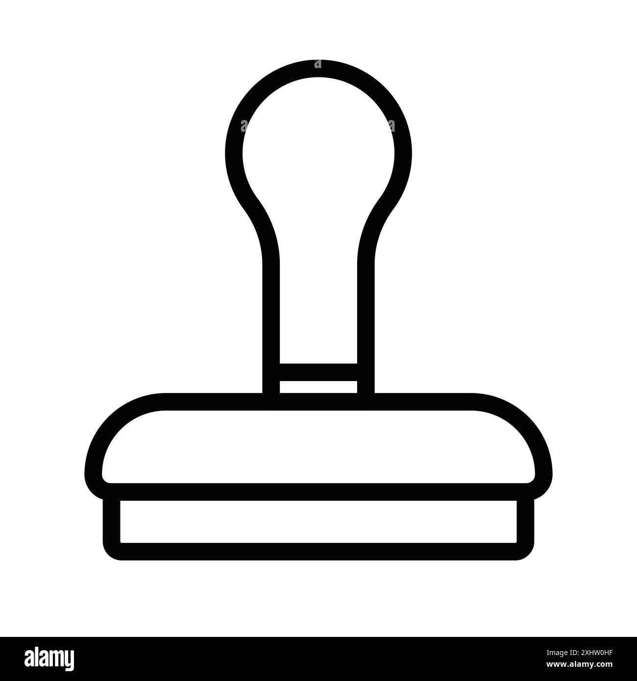 stamp icon linear logo mark set collection in black and white for web ...