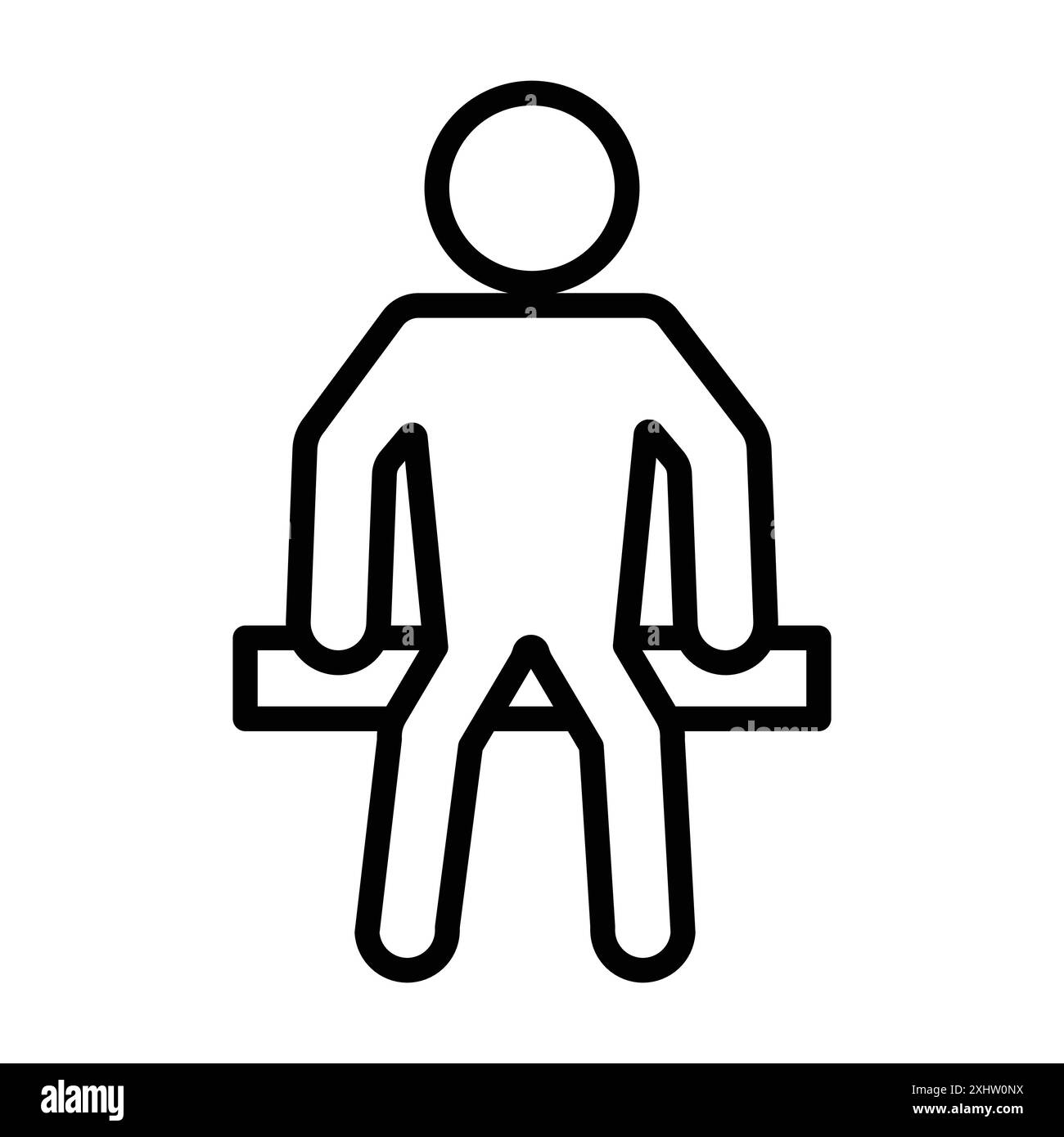 Vector logo sitting man posture Stock Vector Images - Alamy