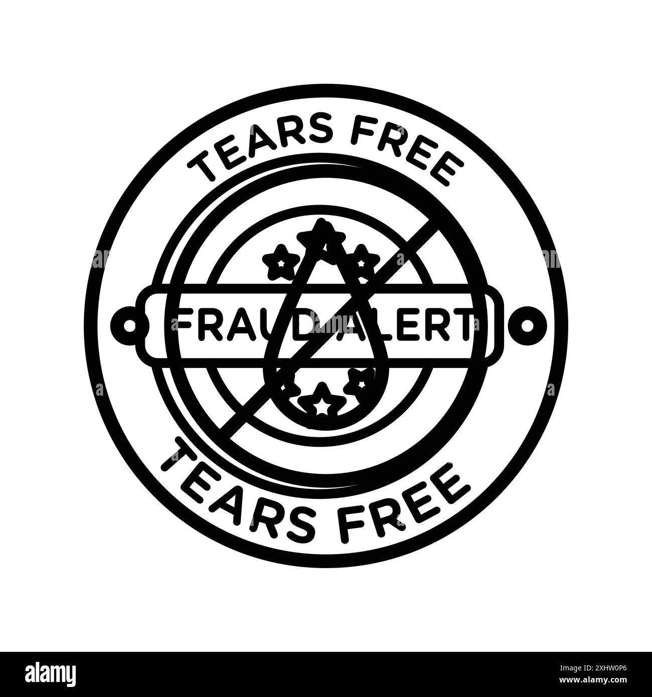 Tears free icon linear logo mark set collection in black and white for ...