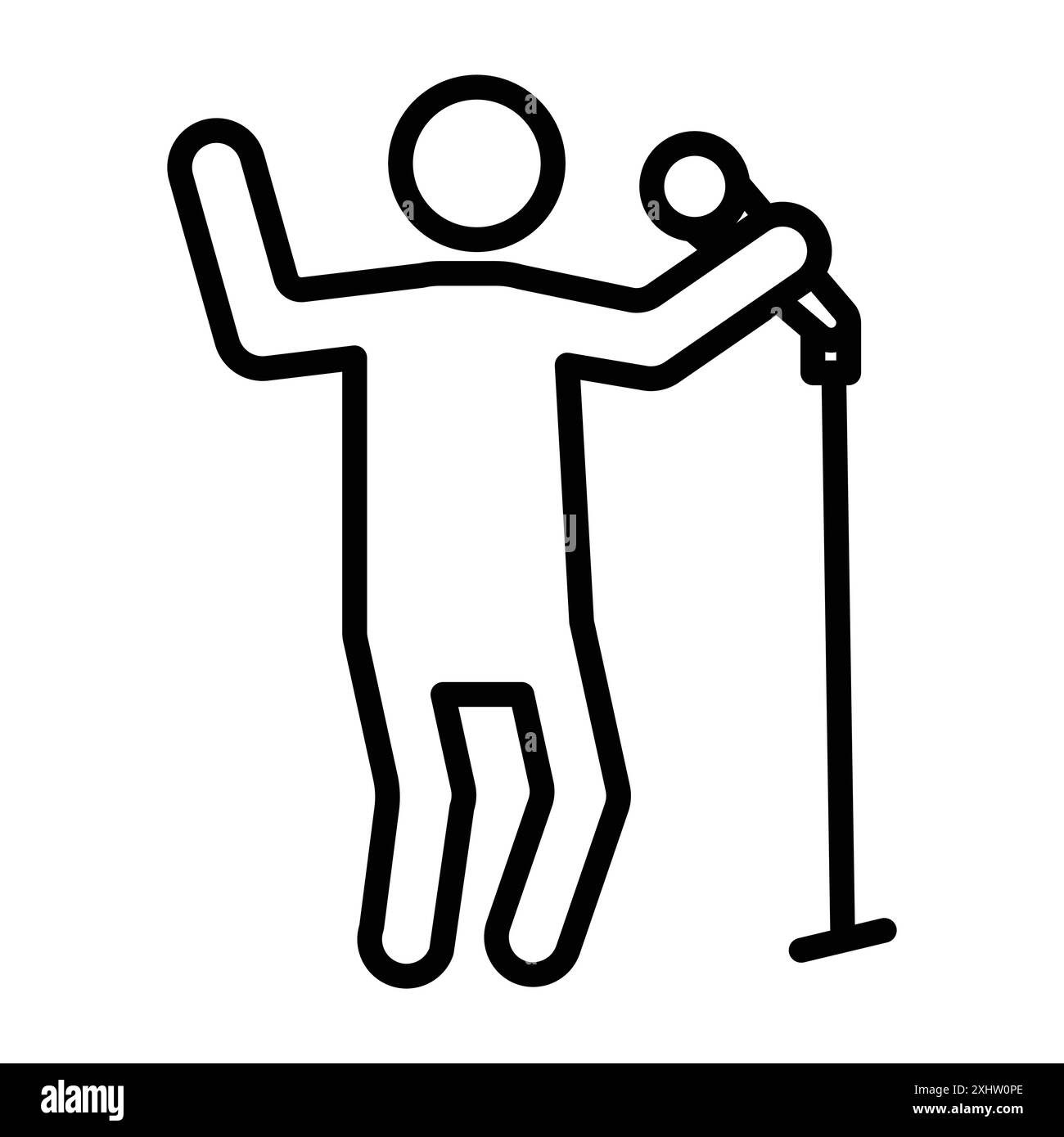 Sing Icon Linear Logo Mark Set Collection In Black And White For Web Stock Vector Image And Art