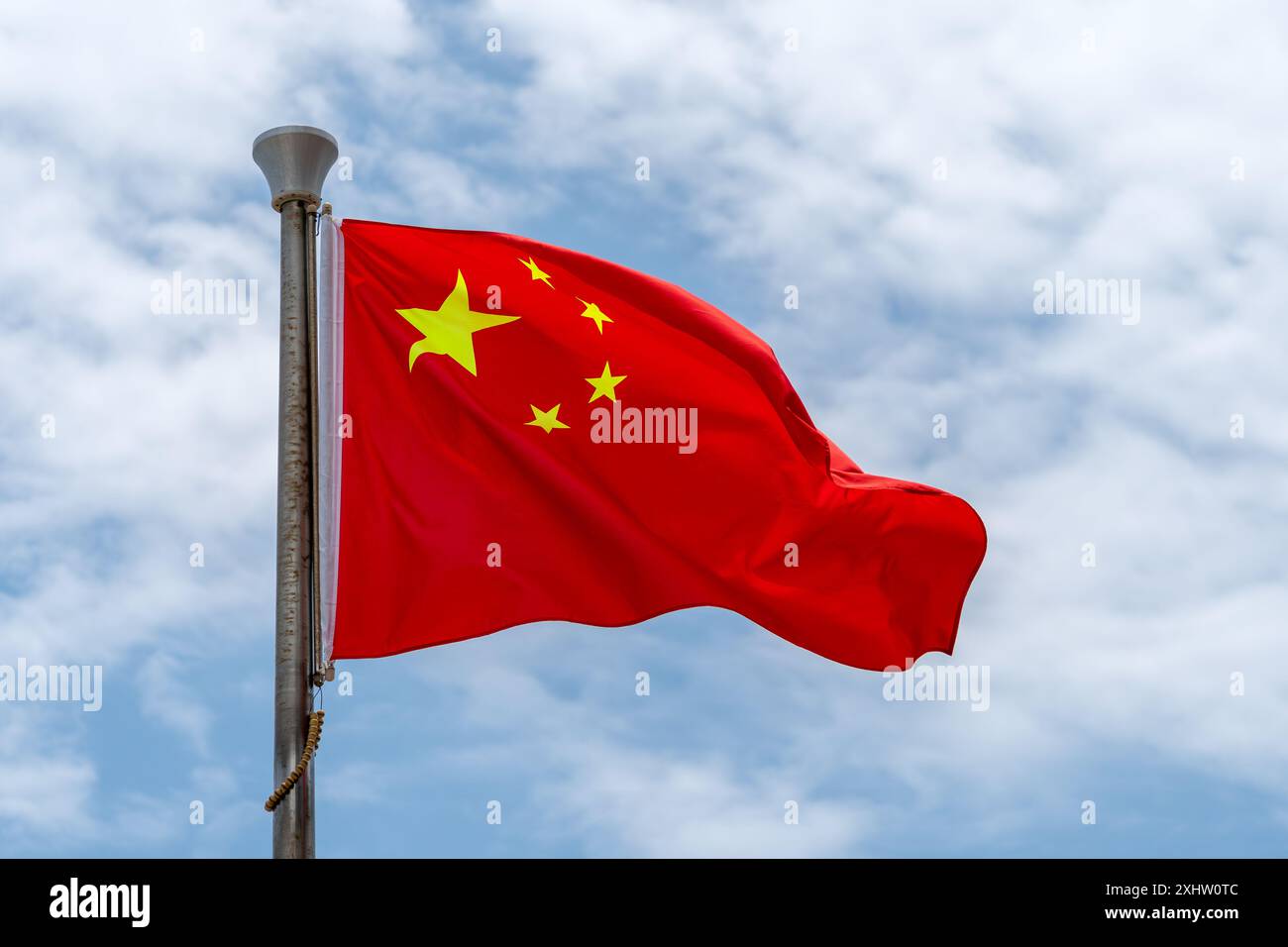 Close up chinese flag waving hi-res stock photography and images - Alamy