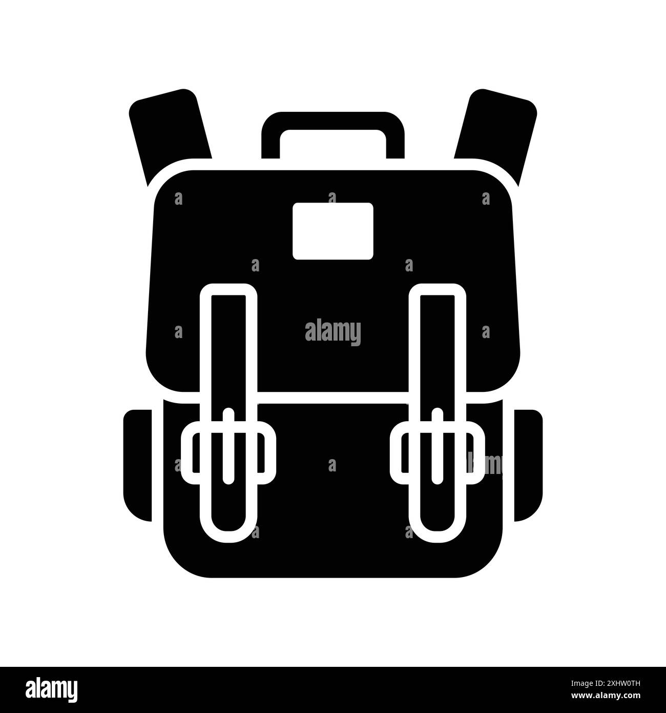 school bag icon vector design template in white background Stock Vector ...