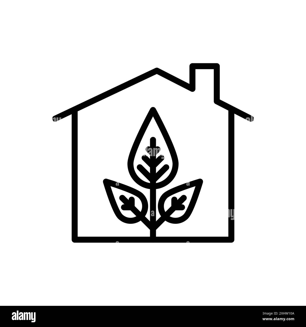 Locally grown icon linear logo mark set collection in black and white ...