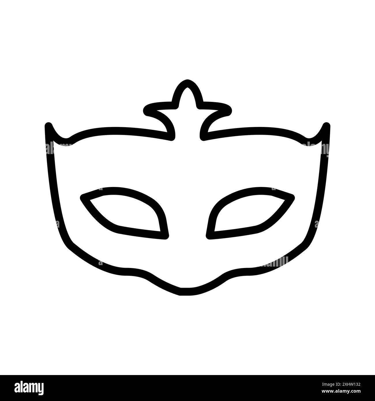 Mask icon linear logo mark set collection in black and white for web ...
