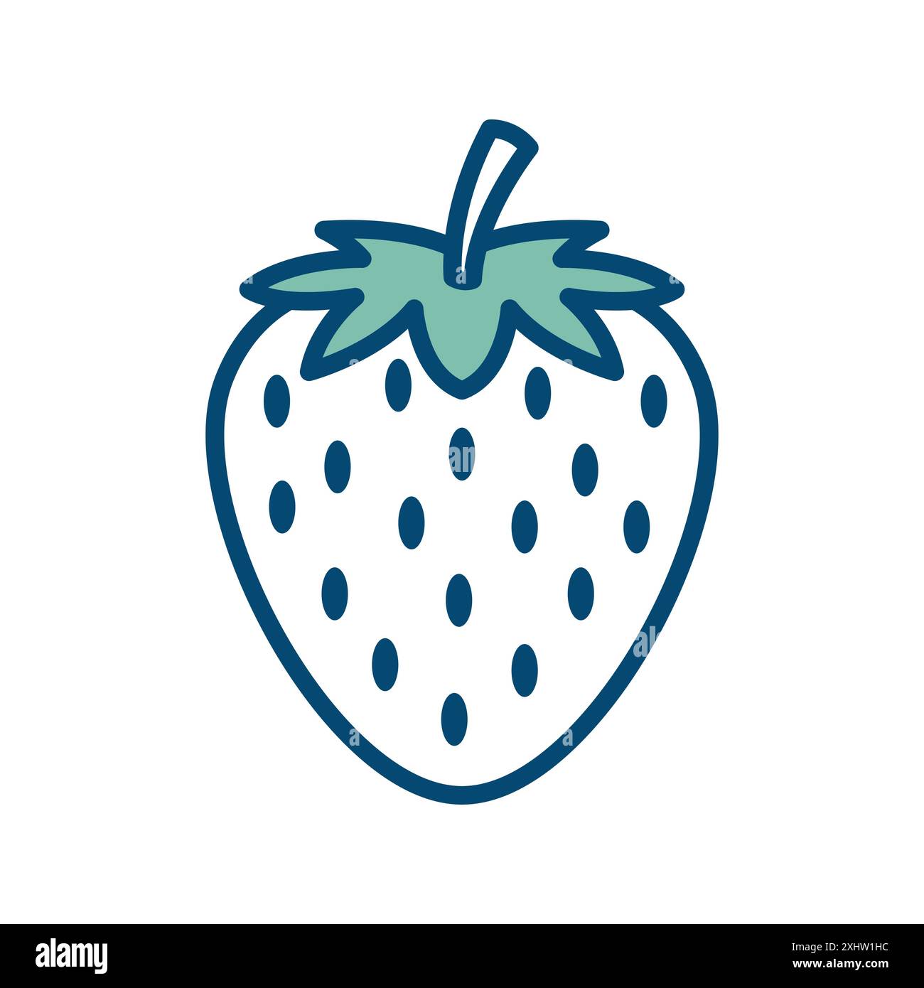 strawberry icon vector design template in white background Stock Vector ...