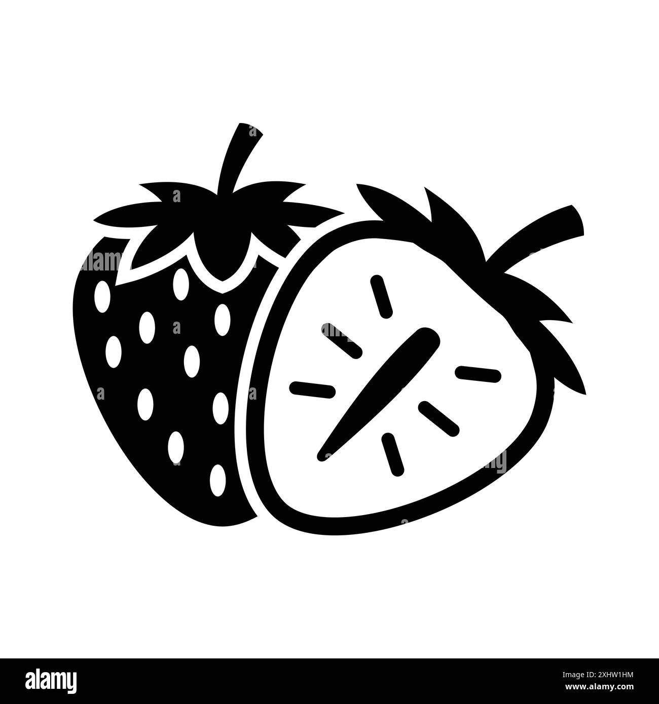 strawberry icon vector design template in white background Stock Vector ...