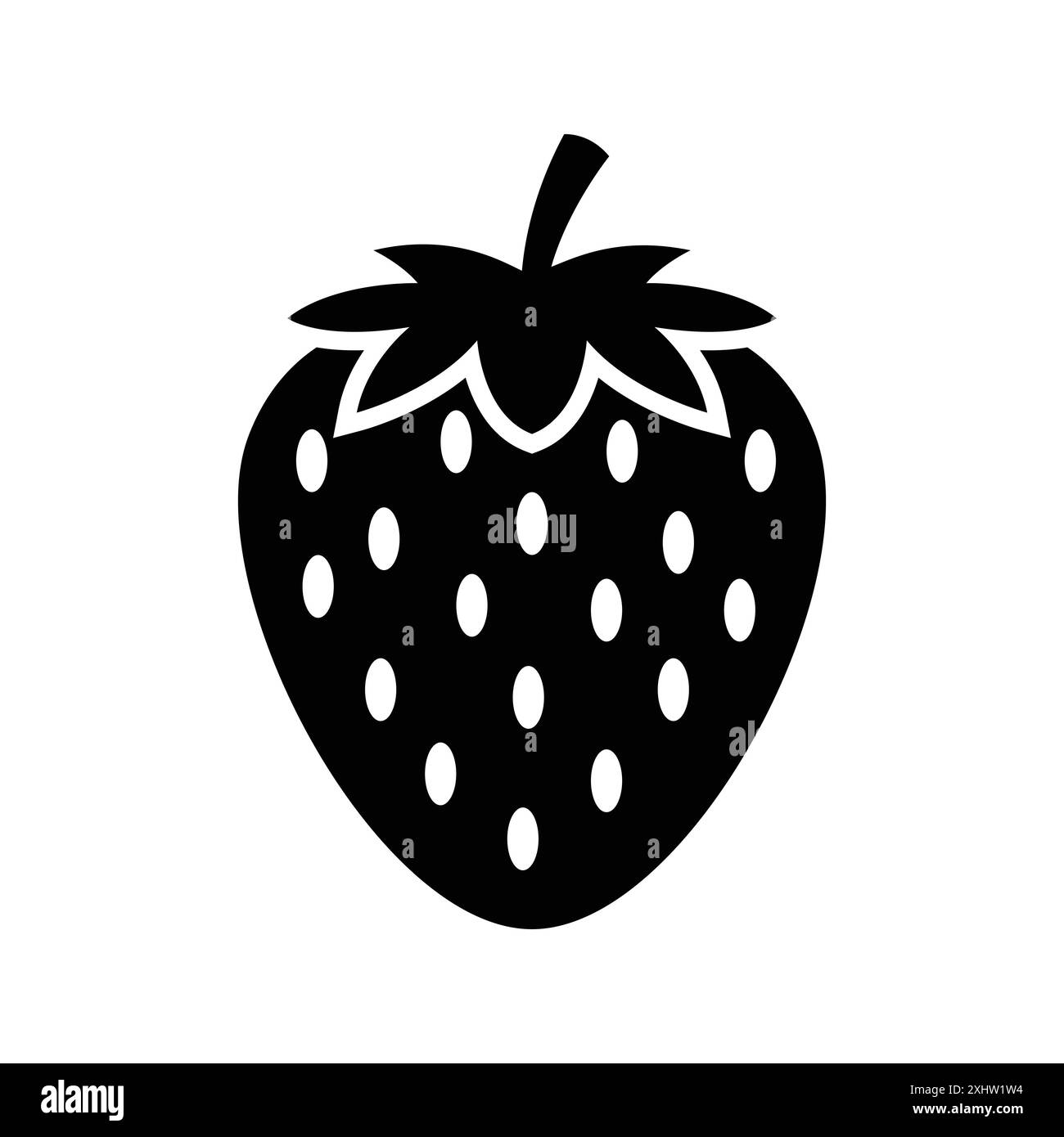 strawberry icon vector design template in white background Stock Vector ...