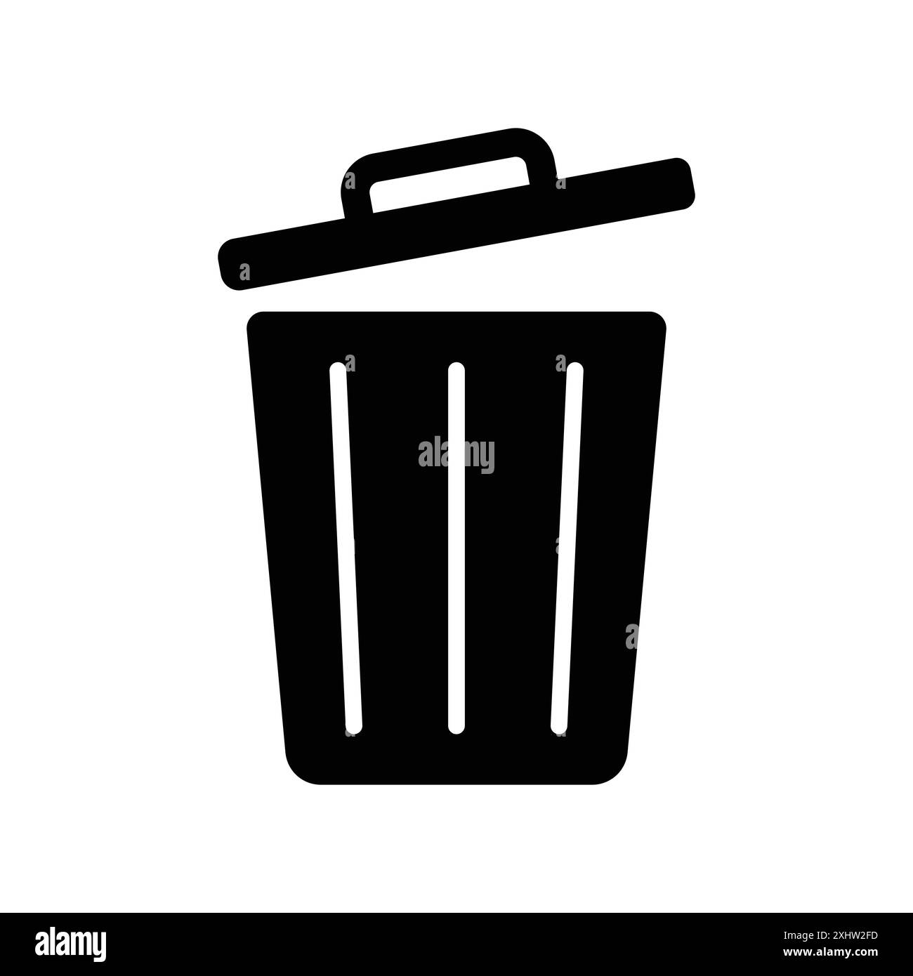 trash can icon vector design template in white background Stock Vector ...