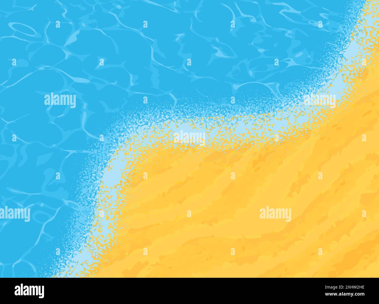 Seashore Summer beach background Vector illustration Stock Vector Image ...