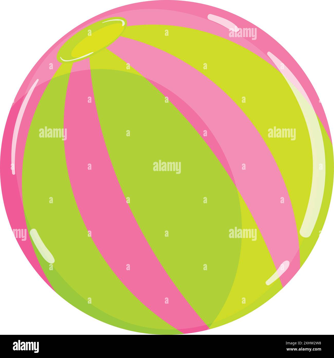 Colored beach ball Summer icon Vector illustration Stock Vector Image ...