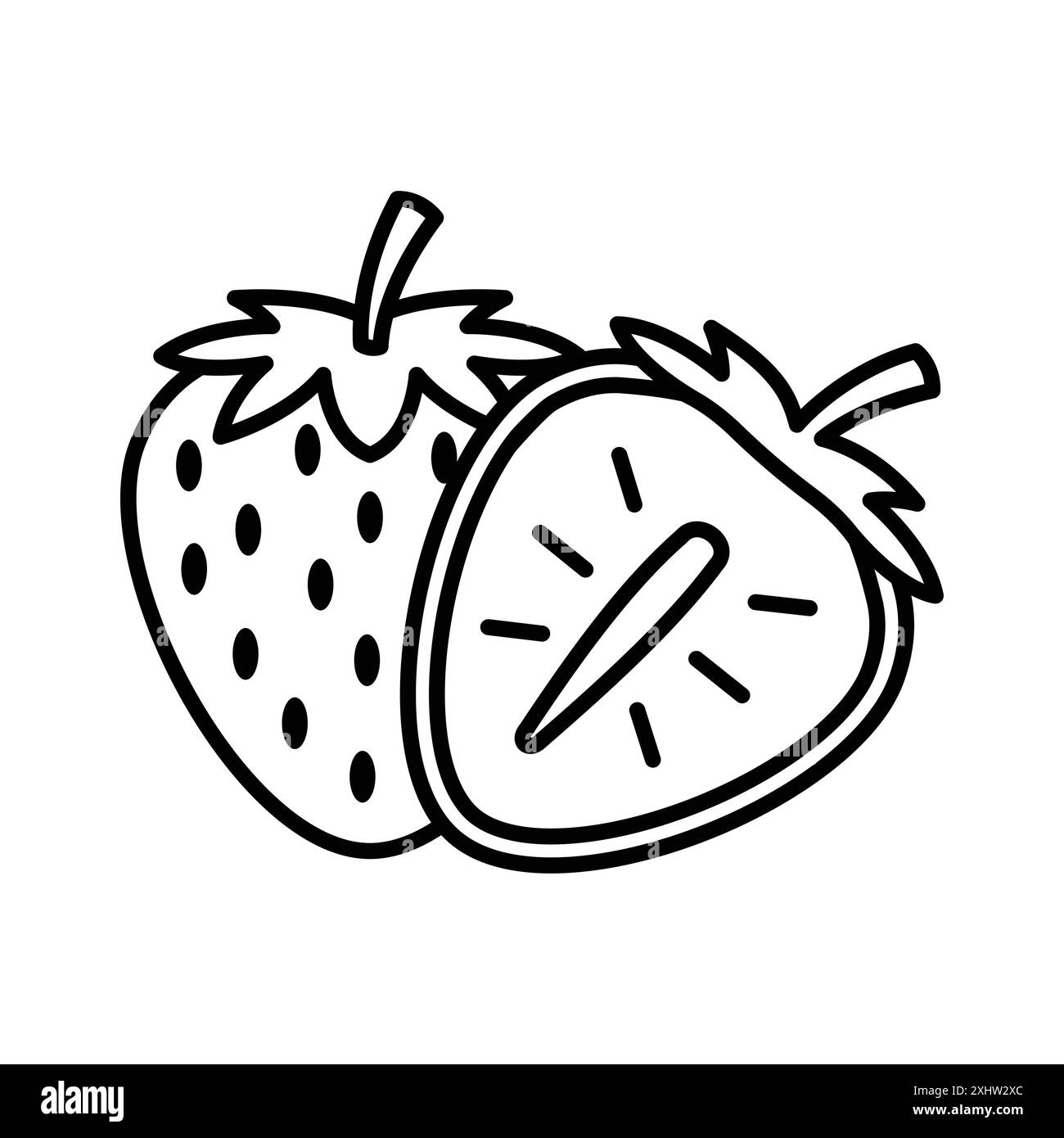 strawberry icon vector design template in white background Stock Vector ...