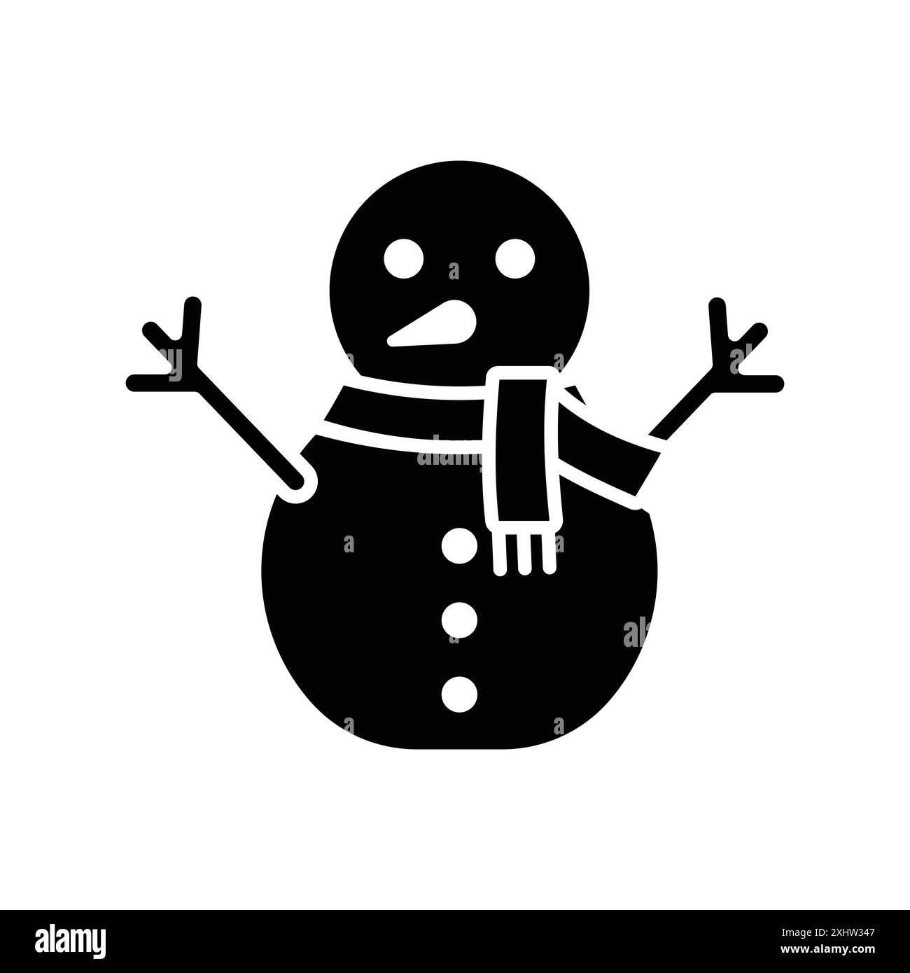 snowman icon vector design template in white background Stock Vector ...