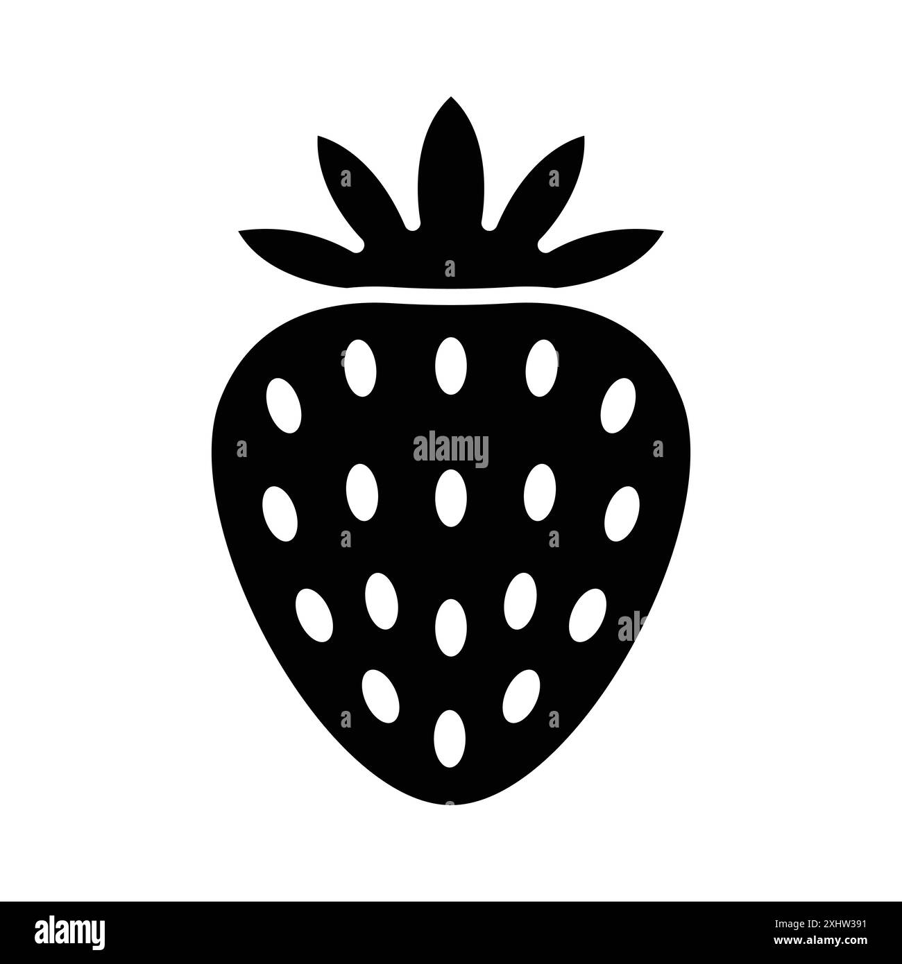 strawberry icon vector design template in white background Stock Vector ...