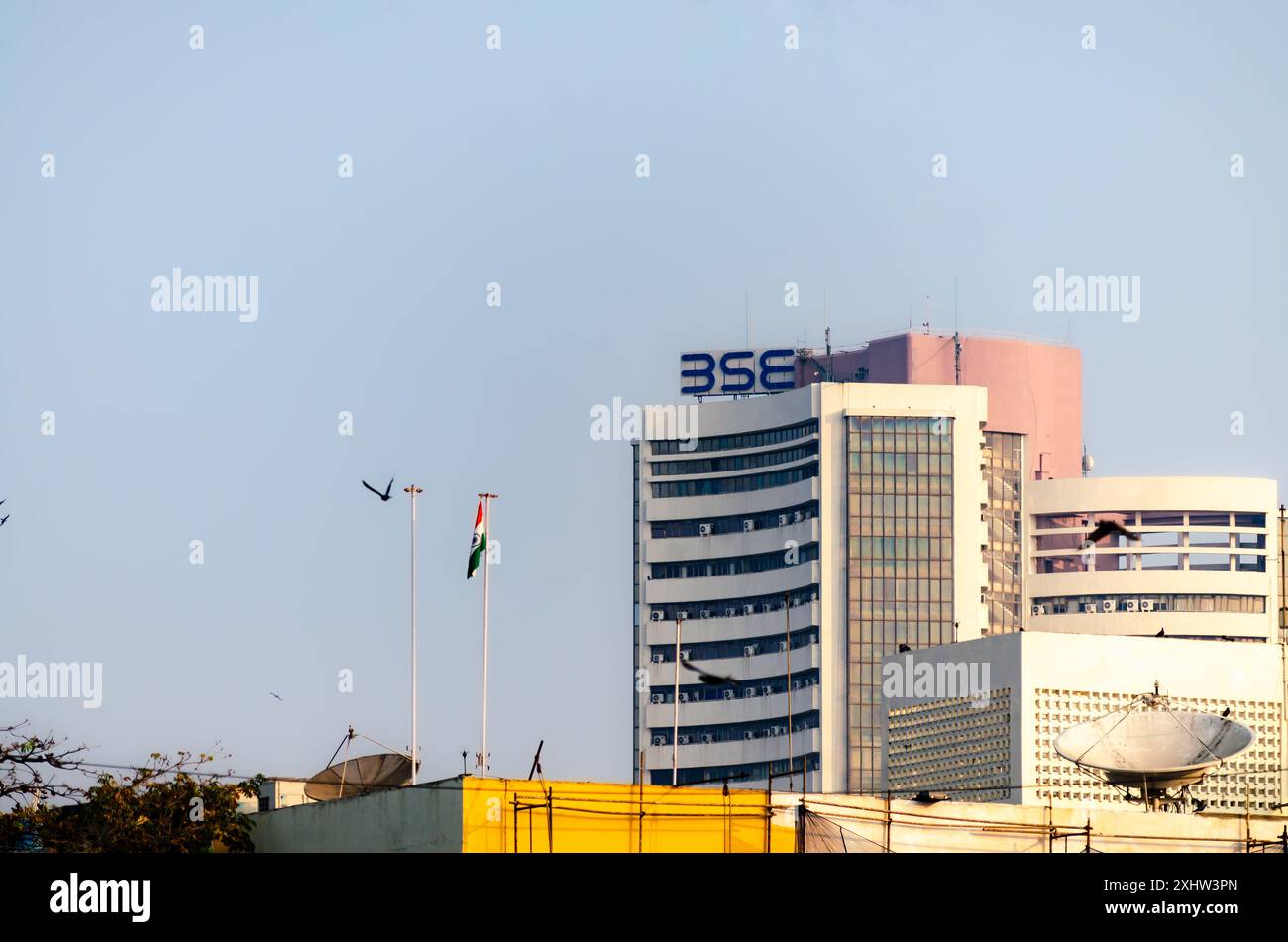 Bombay Stock Exchange (BSE) in the heart of the commercial Fort area ...