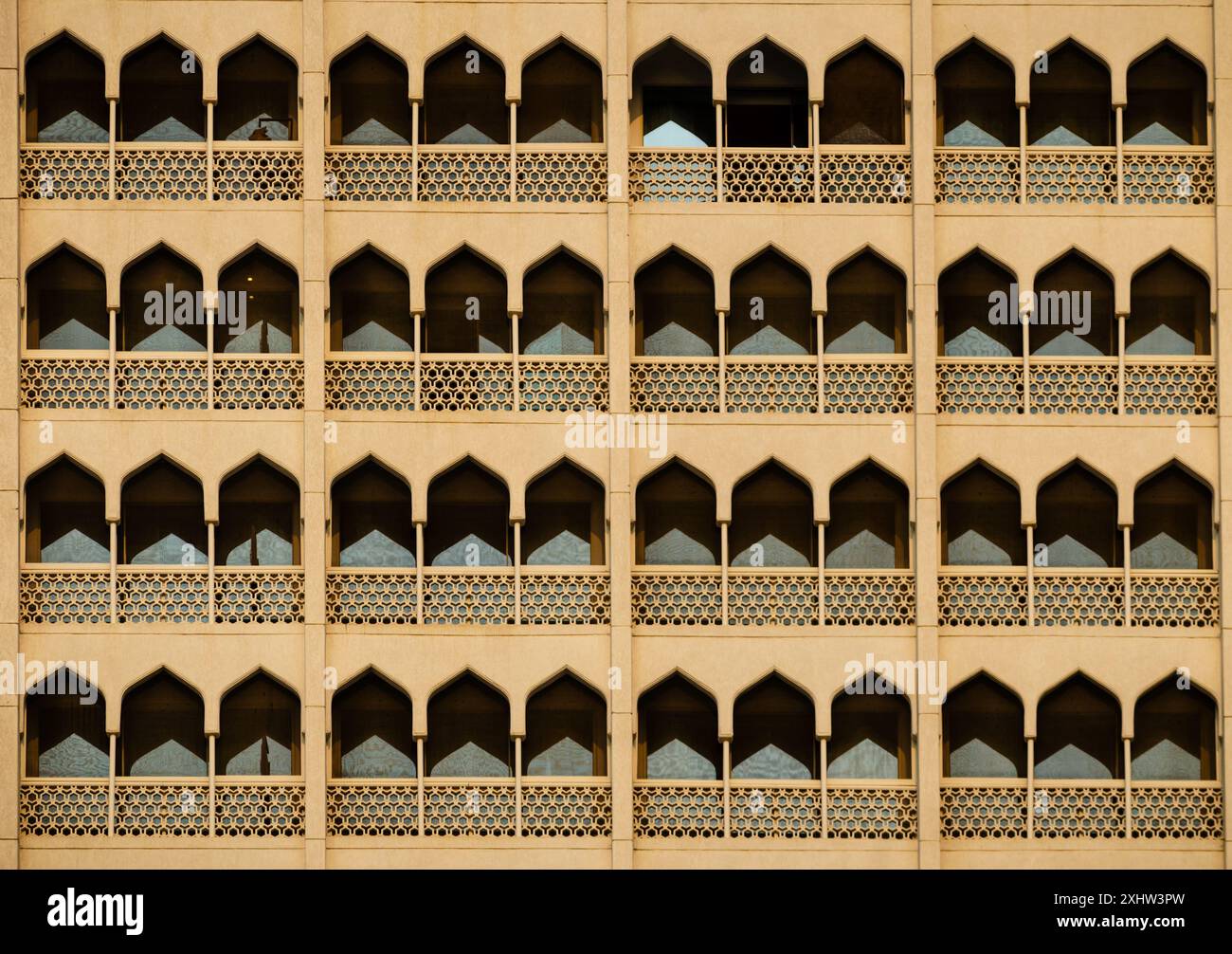 Window pattern of Taj Mahal Tower, Mumbai, Maharashtra, India Stock ...