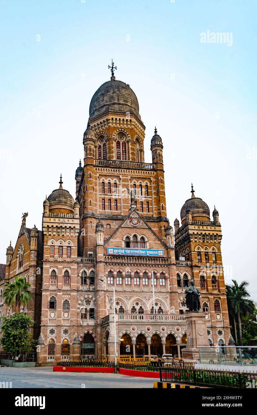 India, Maharashtra, Mumbai, Brihanmumbai Municipal Corporation Building ...