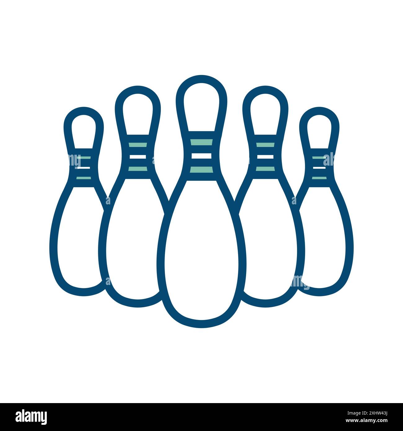 bowling icon vector design template in white background Stock Vector ...