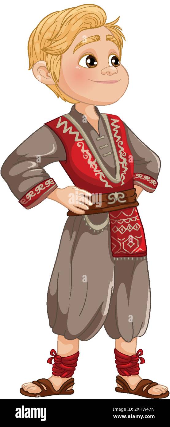 A character in traditional folk attire Stock Vector Image & Art - Alamy