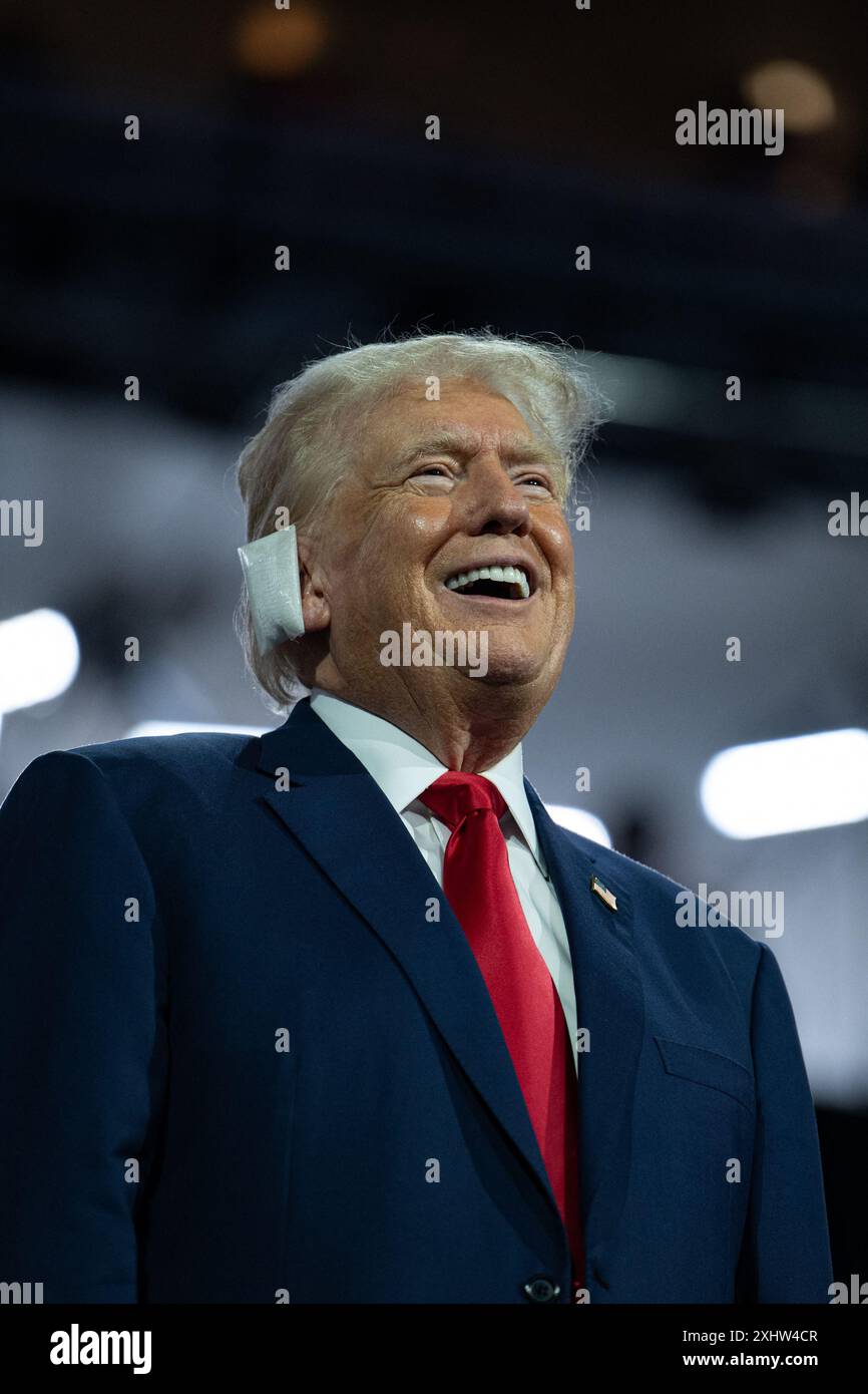 Milwaukee, United States. 15th July, 2024. Former US President Donald J ...