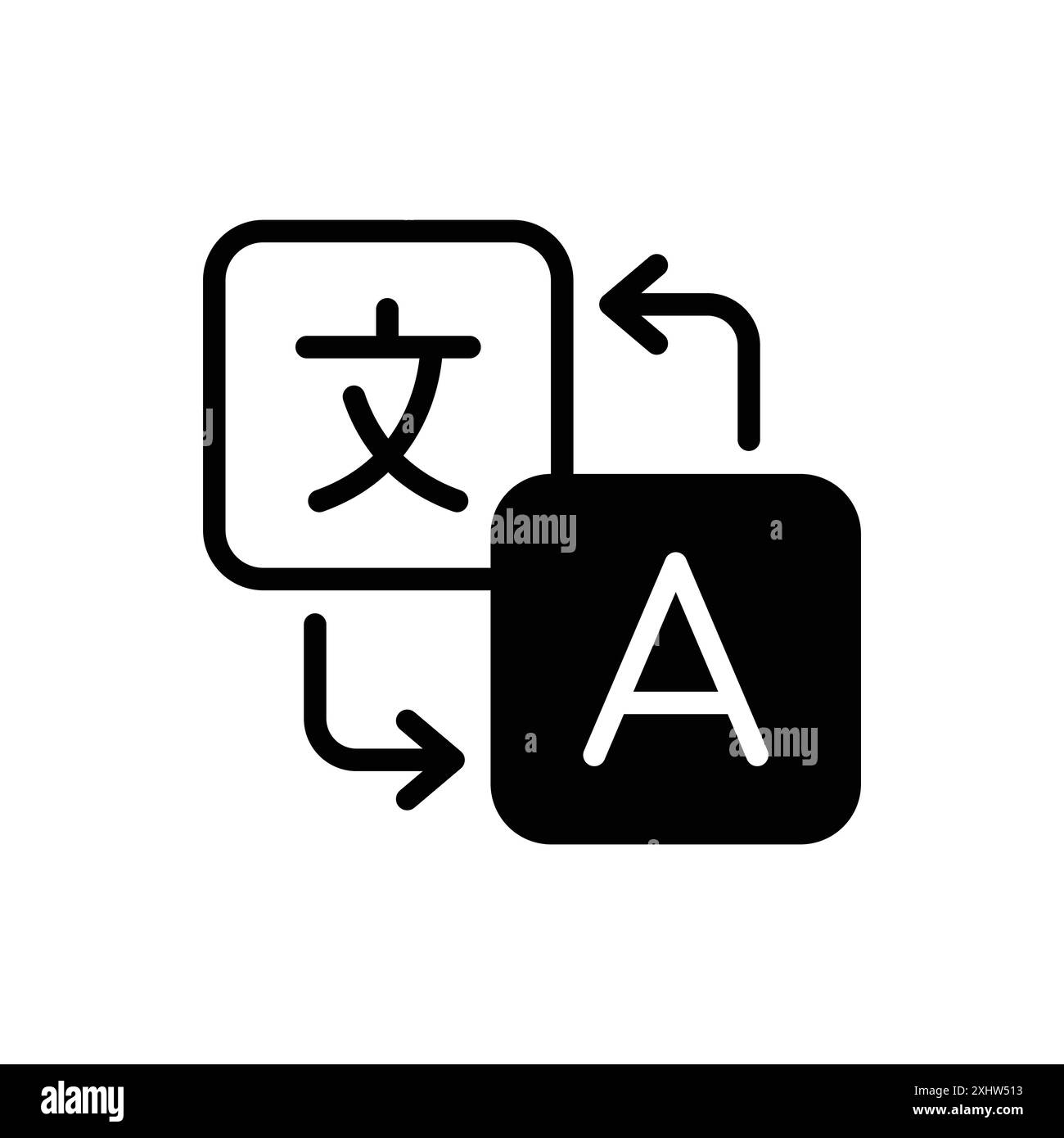 translation icon vector design template in white background Stock ...